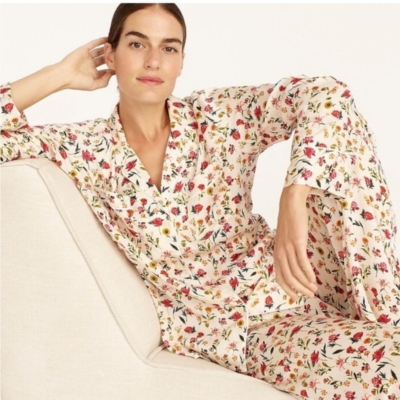 J. Crew | Intimates & Sleepwear | J Crew Easyluxe Eco Longsleeve Pajama ...